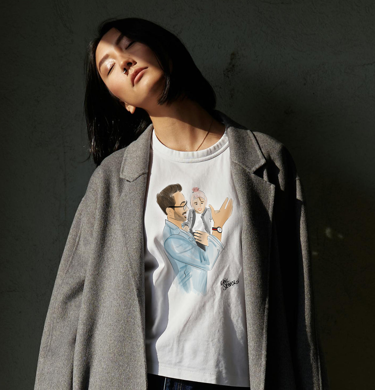 Personalized Chic Sketch Merch